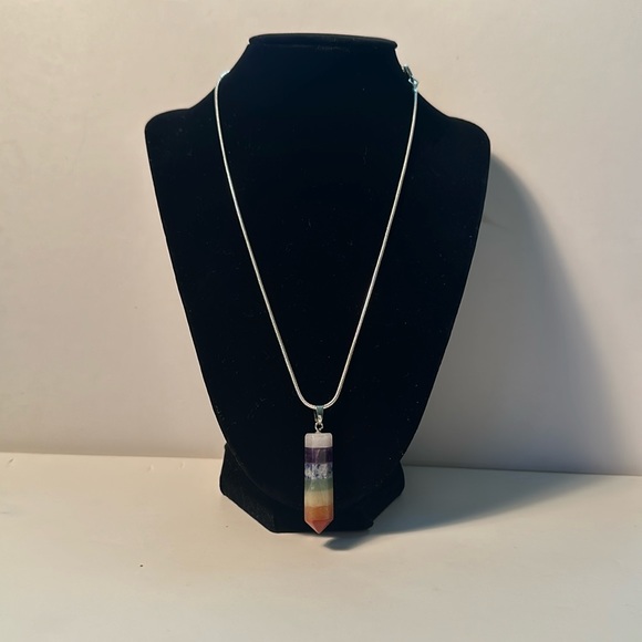planet hollywood | Jewelry | 7 Chakras Christal Balance Snake Necklace ...
